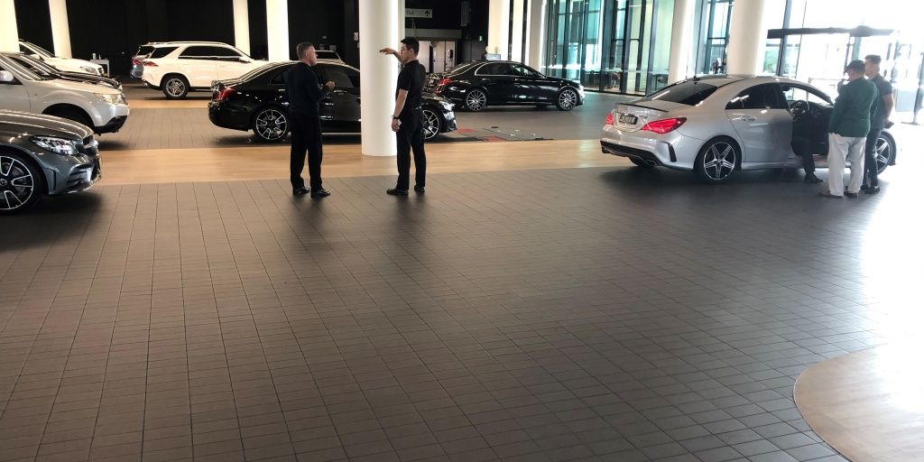 Mercedes Benz Autohaus, Newstead - ARDEX system specified for unique ...